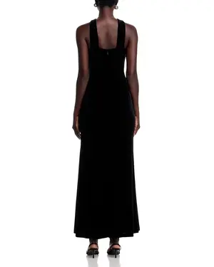 Eliza J Bow Front Velvet Gown