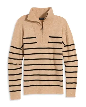 Vineyard Vines Stripe Half Zip Sweater