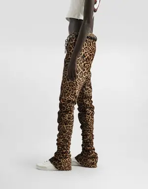 Dolce & Gabbana Leopard-print Calf Trousers