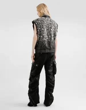 Dolce & Gabbana Leather Cargo Pants