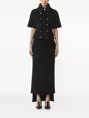 LANVIN Textured Straight Skirt