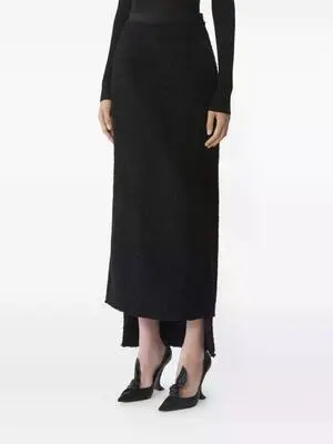 LANVIN Textured Straight Skirt