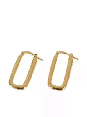 JIL SANDER Rectangular Earrings - Gold