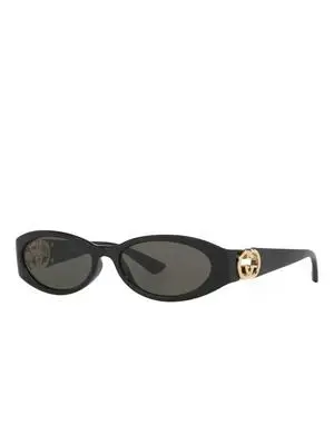 Gucci Oval-frame Sunglasses - Black