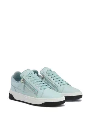 GIUSEPPE ZANOTTI Gz94 Leather Trainers - Blue