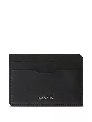 LANVIN Logo-stamp Card Holder - Black