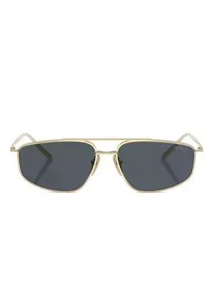Prada Geometric-frame Sunglasses - Gold