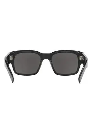 Saint Laurent Rectangle Logo Sunglasses
