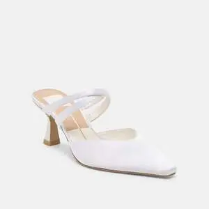 DOLCEVITA Linore Criss-cross Mule - True White Satin