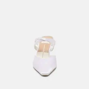 DOLCEVITA Linore Criss-cross Mule - True White Satin