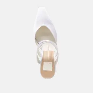 DOLCEVITA Linore Criss-cross Mule - True White Satin