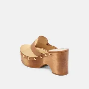 DOLCEVITA Debrah Clogs - Lt Natural Raffia