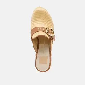 DOLCEVITA Debrah Clogs - Lt Natural Raffia