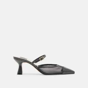 DOLCEVITA Loyd Mid Heel Mule - Onyx Mesh