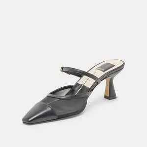 DOLCEVITA Loyd Mid Heel Mule - Onyx Mesh