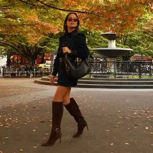 DOLCEVITA Kinzy Knee High Boots - Dk Brown Suede