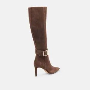 DOLCEVITA Kinzy Knee High Boots - Dk Brown Suede