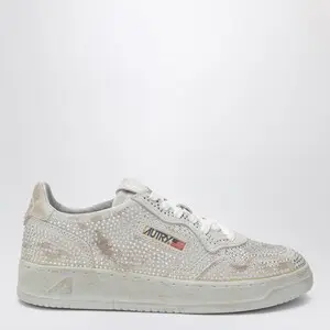 AUTRY Medalist Crystal Sneakers - White
