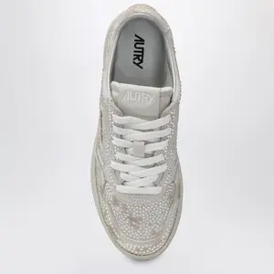 AUTRY Medalist Crystal Sneakers - White