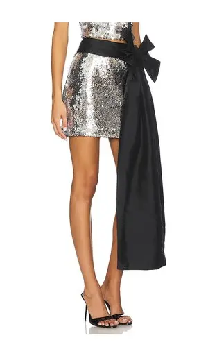 PatBO Moonlight Sequin Mini Skirt