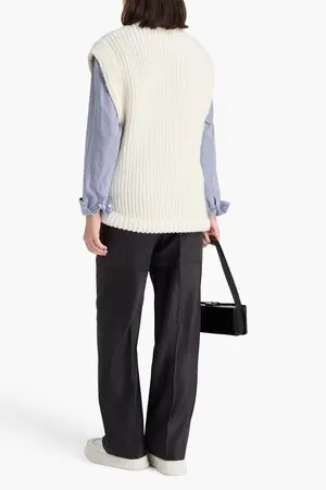 Victoria Beckham Ribbed-knit Turtleneck Vest