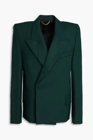 Victoria Beckham Double-breasted Twill Blazer