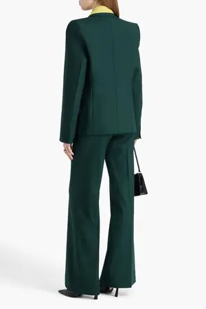 Victoria Beckham Double-breasted Twill Blazer