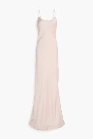 Victoria Beckham Satin-crepe Gown - Blush