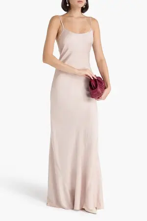 Victoria Beckham Satin-crepe Gown - Blush