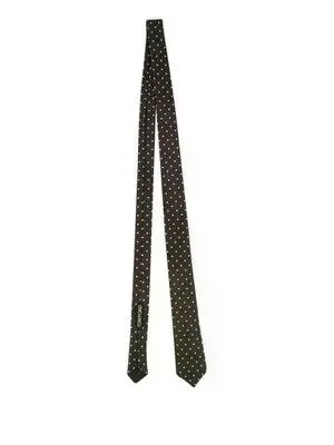 TOM FORD Polka-dot Silk Neck Tie - Brown