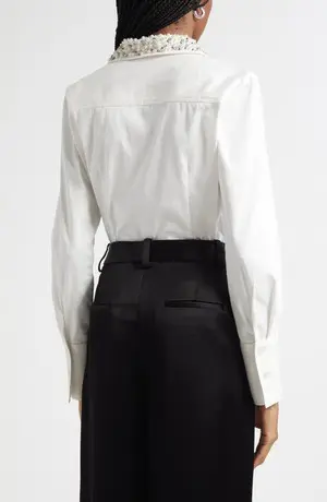 Ramy Brook Wendy Beaded Collar Shirt