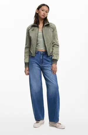 Desigual Padded Crop Jacket