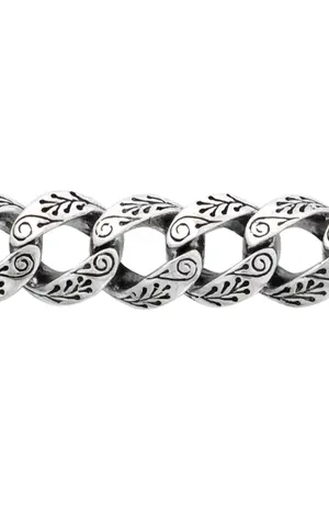 KING BABY STUDIO Small Carved Link Bracelet