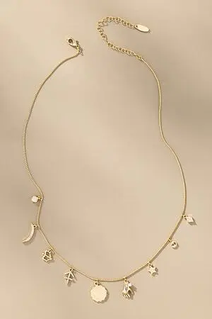 Anthropologie Zodiac Charm Necklace - Sagittarius