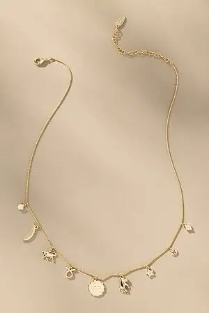Anthropologie Zodiac Charm Necklace - Taurus