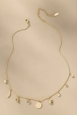Anthropologie Zodiac Charm Necklace - Virgo