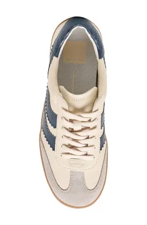 Dolce Vita Merit Low Top Sneakers - White/navy Leather