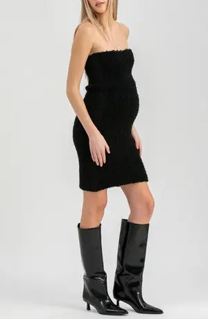 PIETRO BRUNELLI Bouclé Maternity Minidress