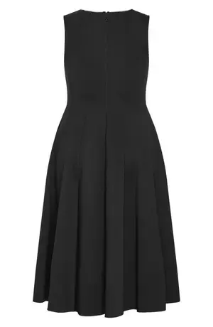 City Chic Sleeveless Fit & Flare Midi Dress