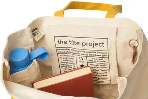 THE TOTE PROJECT Printed Tote - Mustard Yellow