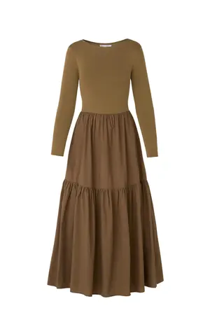 BY TESS Lany Midi Dress - Olive