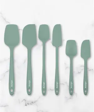 ELI HOME 6 Piece Silicone Spatula Set - Sage Green