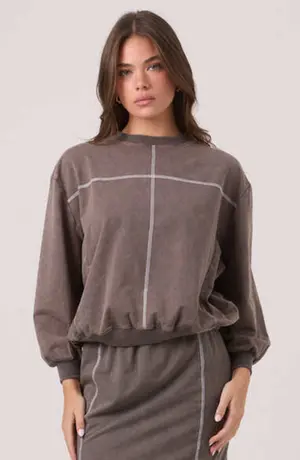 BY TESS Ari Sweatshirt Grey