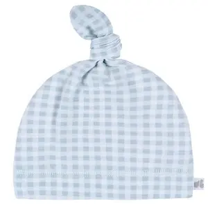 JUST BORN Swaddle Blanket & Hat Set - Blue Gingham