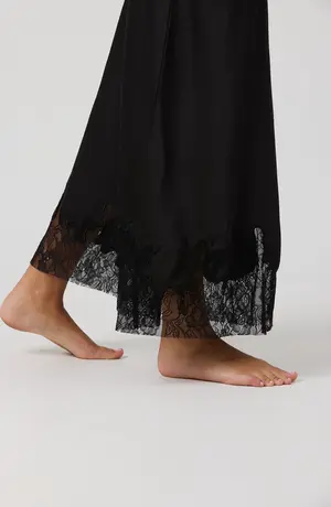 BY TESS Olivia Printed Midi Skirt - Black