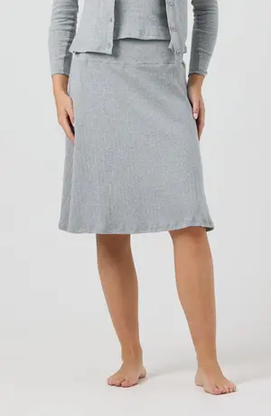 BY TESS COLLECTION Lexi Midi Skirt - Grey