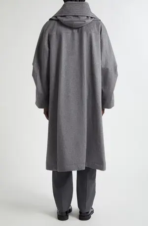 Thom Browne Waterproof Cashmere Parka With Removable Hood