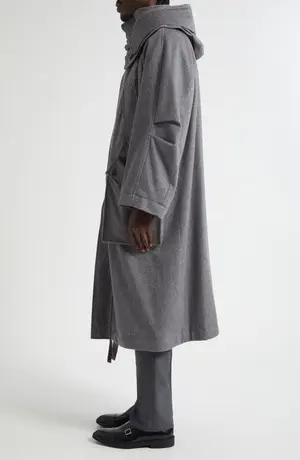Thom Browne Waterproof Cashmere Parka With Removable Hood