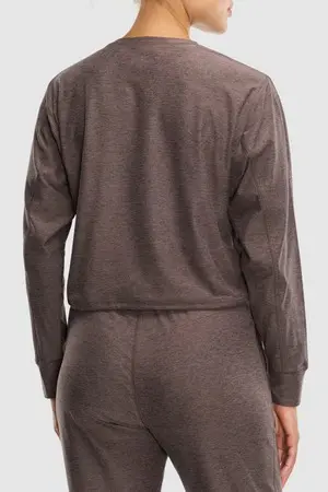 PELOTON Crewneck Pullover - Cocoa