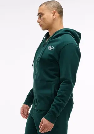 PELOTON Soft Fleece Full-zip Hoodie - Pine